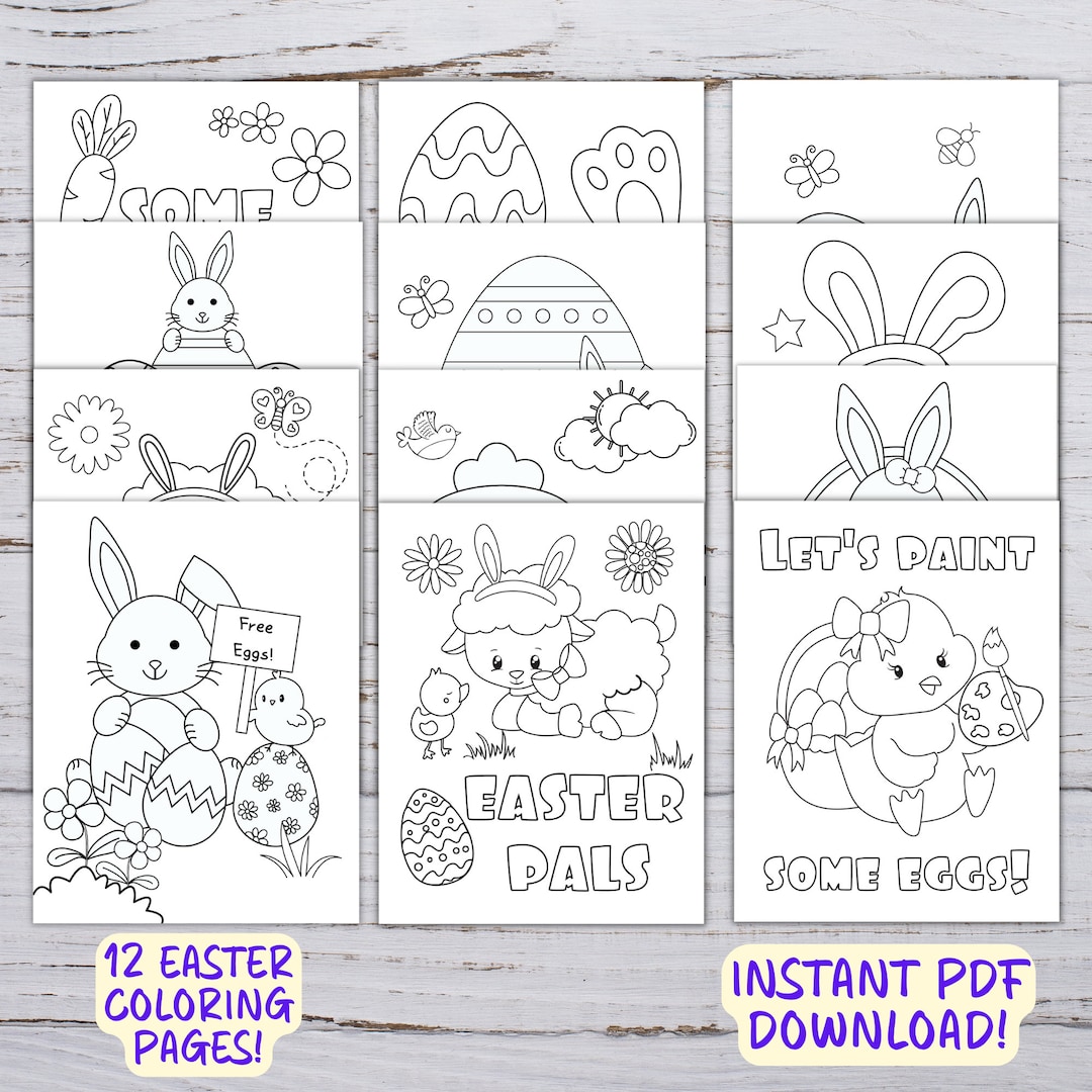 Easter Coloring Pages, Printable Easter Coloring Pages, Easter Activity ...
