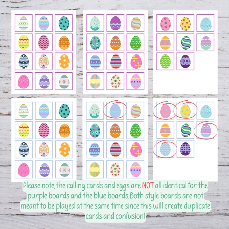 Printable Easter Bingo Easter Egg Bingo Fun Easter Bingo for | Etsy