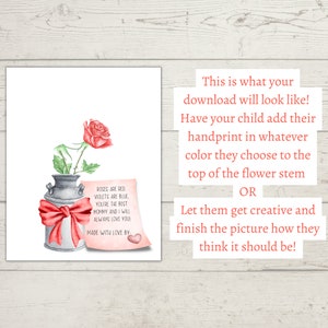 Valentine's Day Handprint Craft, DIY Valentine for Mom, Valentine's Day ...