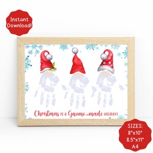 Christmas Handprint Craft Bundle, Christmas Handprint Art, Holiday ...