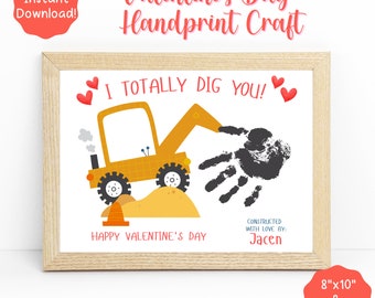 Valentine's Day Handprint Craft, Valentine's Day Handprint Art ...