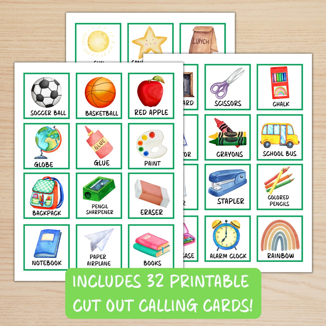 Back to School Bingo Printable Bingo Game for School Back to - Etsy