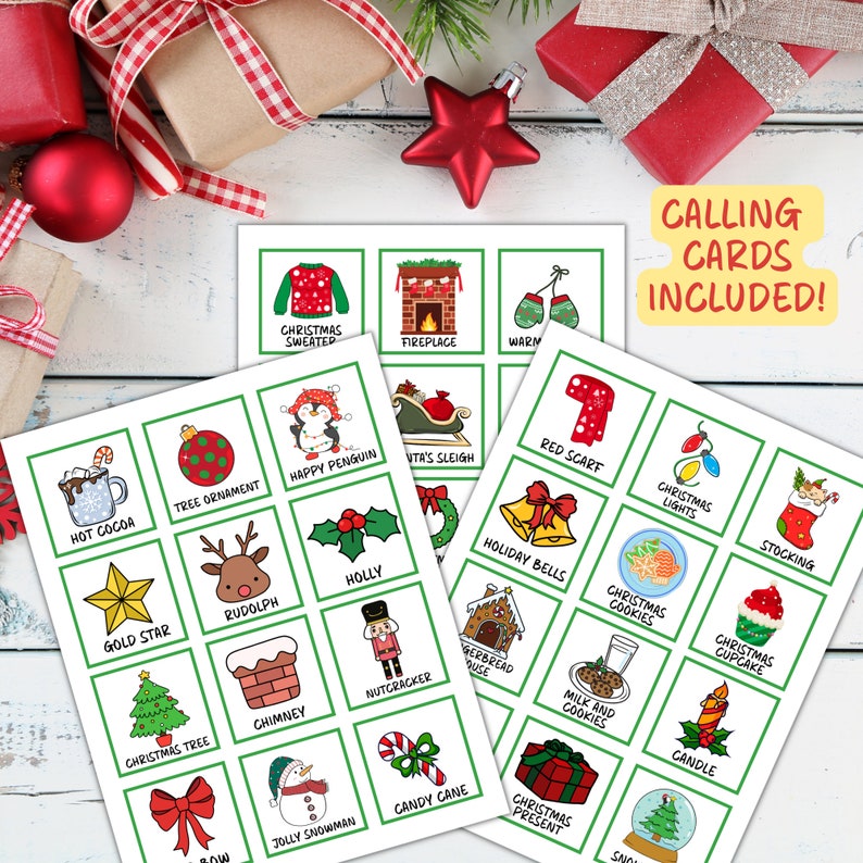 Printable Christmas Game Bundle, Holiday Activities for Kids, Christmas ...