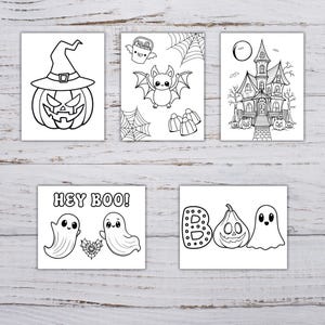 Printable Halloween Coloring Pages, Halloween Activity for Kids ...