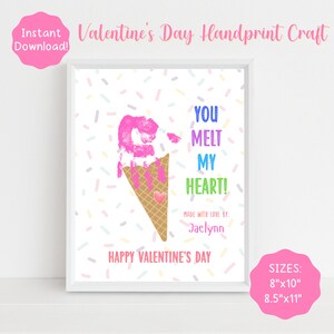 Valentine's Day Handprint Craft Bundle, Valentine's Day Craft Bundle ...
