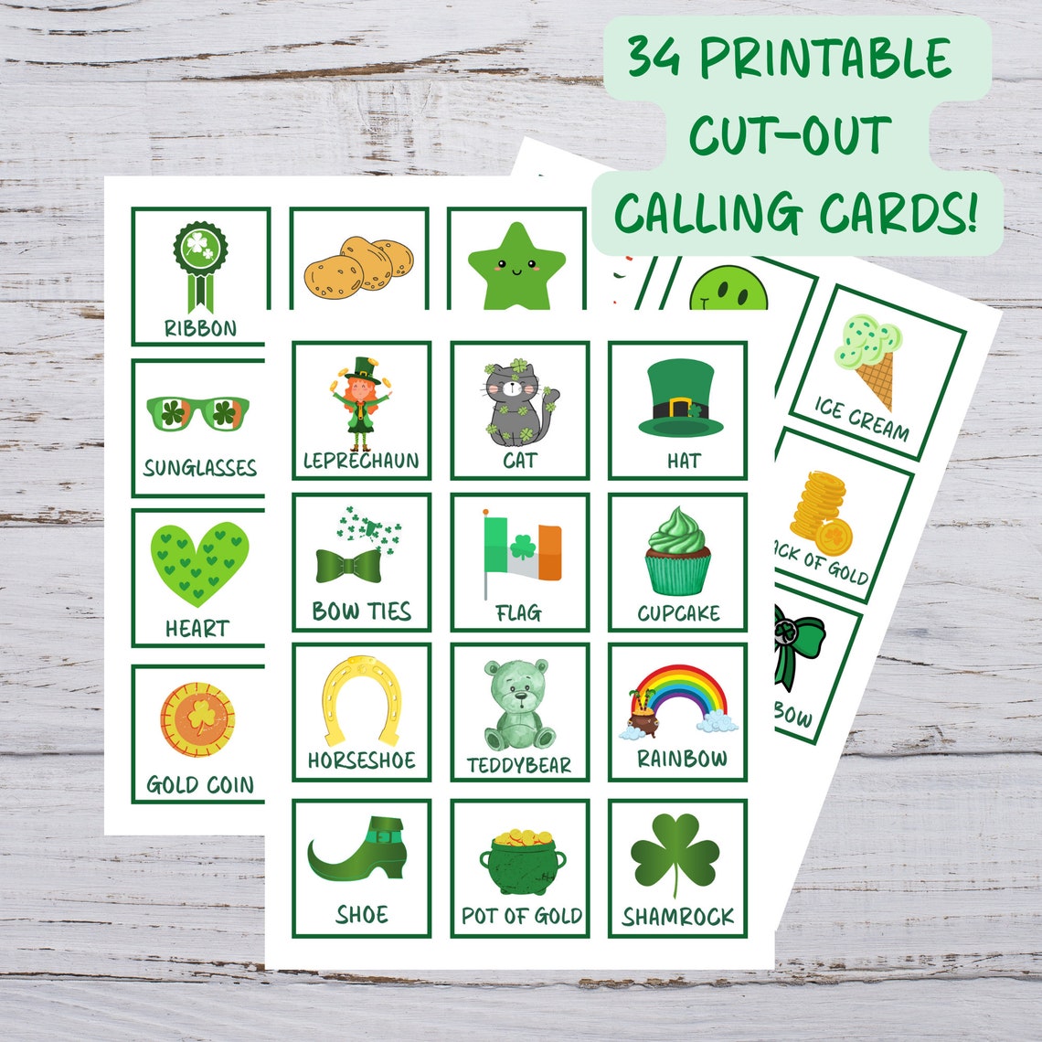 Printable St Patrick's Day Bingo St Patrick's Day - Etsy