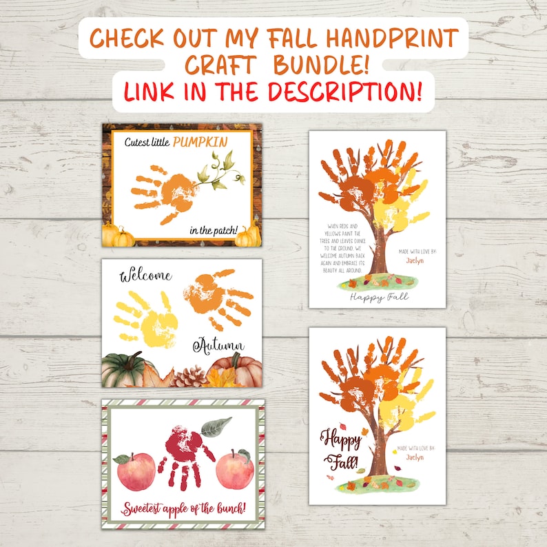 Fall Handprint Craft Printable Fall Tree Handprint Activity - Etsy