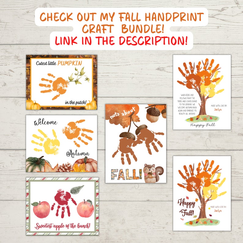 Acorn Handprint Craft Fall Handprint Craft for Kids Nuts - Etsy