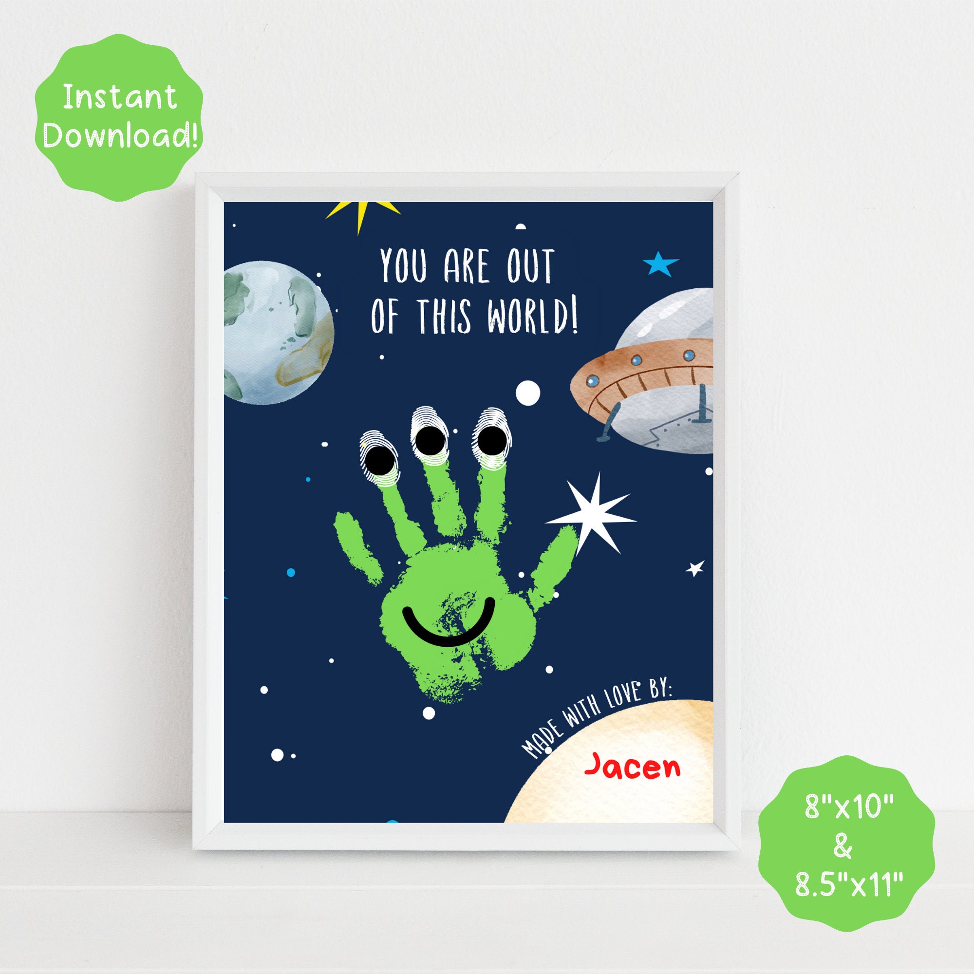 Kids Handprint Art Printable Handprint Crafts for Kids - Etsy