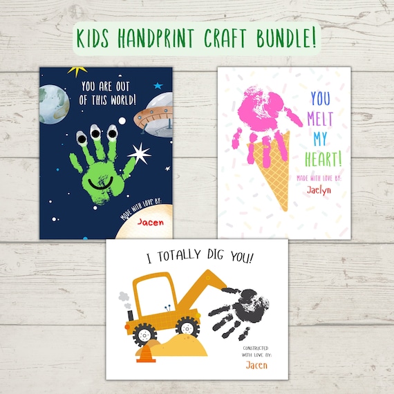 Kids Handprint Art Printable Handprint Crafts for Kids - Etsy