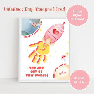 Valentine's Day Handprint Craft Bundle, Valentine's Day Craft Bundle ...