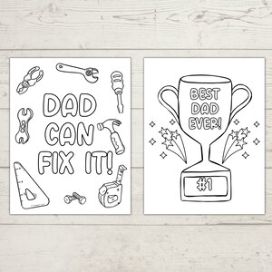 Father's Day Coloring Pages, Dad Themed Coloring Pages, Printable ...