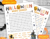 Halloween Word Search Halloween Word Find for Kids Printable - Etsy