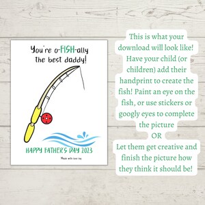 Handprint Craft for Dad, Father's Day Craft, DIY Father's Day Card ...