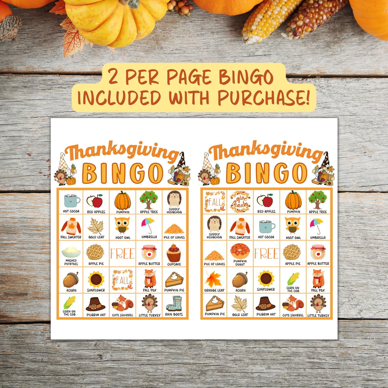 Thanksgiving Bingo, Printable Thanksgiving Bingo Game, Thanksgiving ...