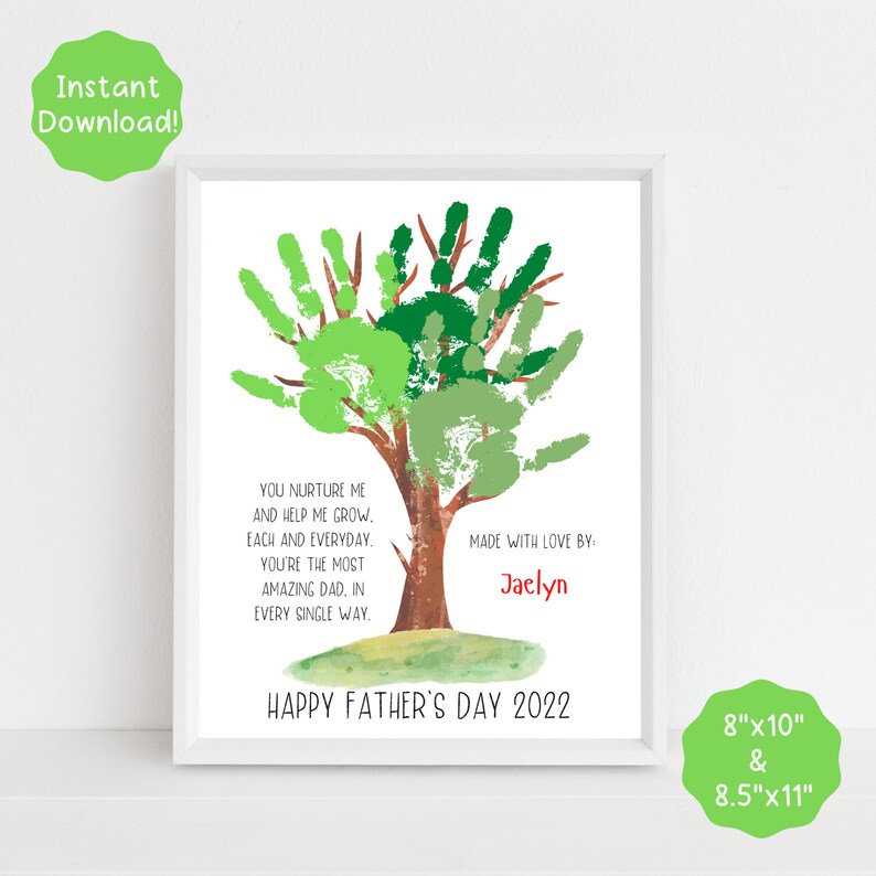 Father's Day Handprint Crafts Father's Day Bundle - Etsy
