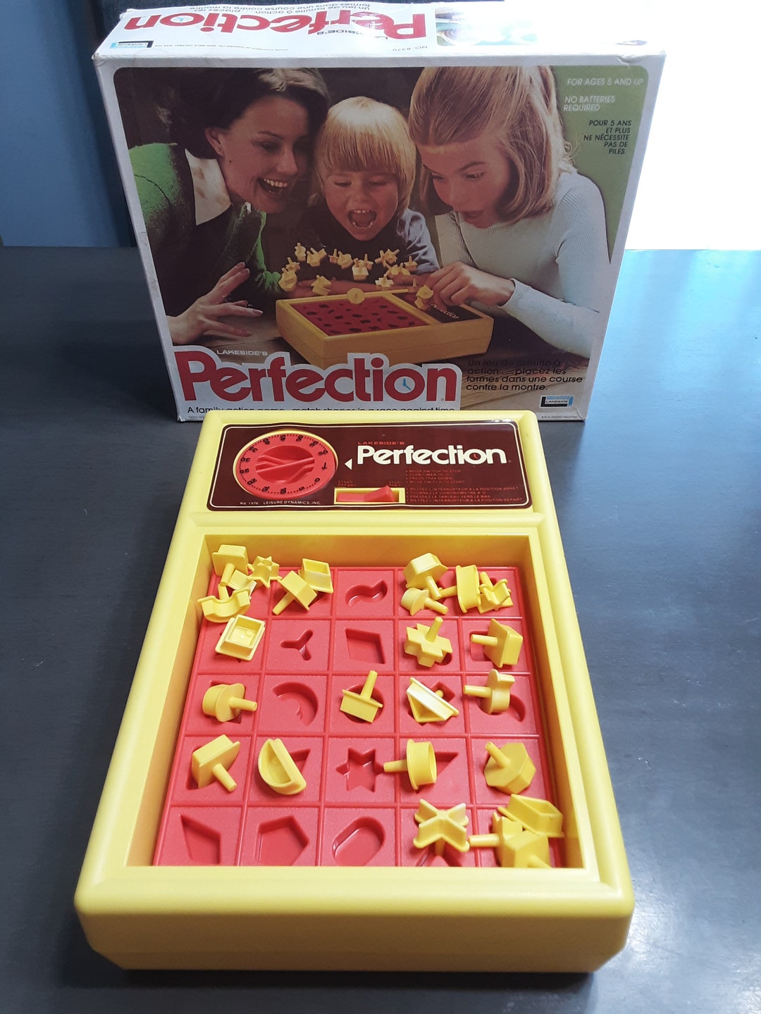 Vintage Retro 1975 Perfection Game Family Fun Puzzle Time Management - Etsy