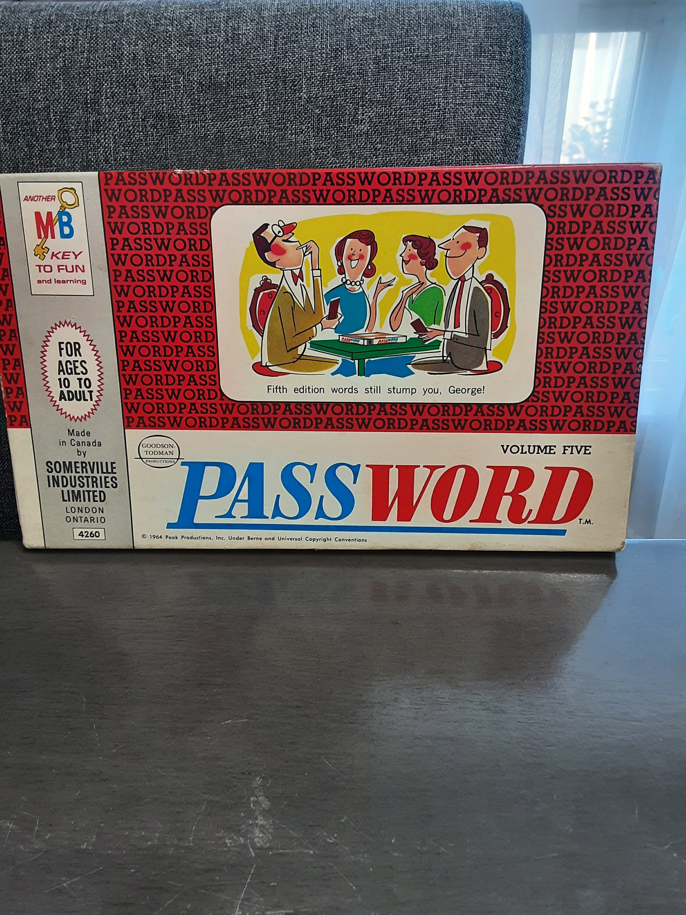 Vintage Super Rare 1964 Password Milton Bradley Boardgame Game - Etsy
