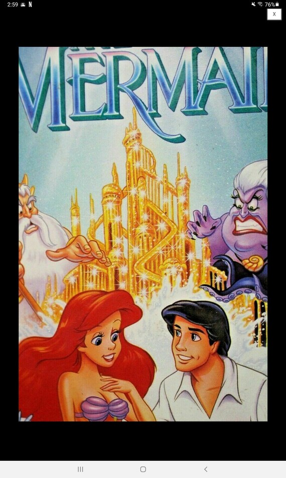 Vintage the Little Mermaid Disney Original Release Now Banned - Etsy