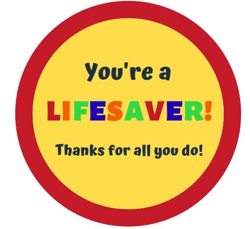 You're a LIFESAVER! Thanks for All You Do! - Etsy