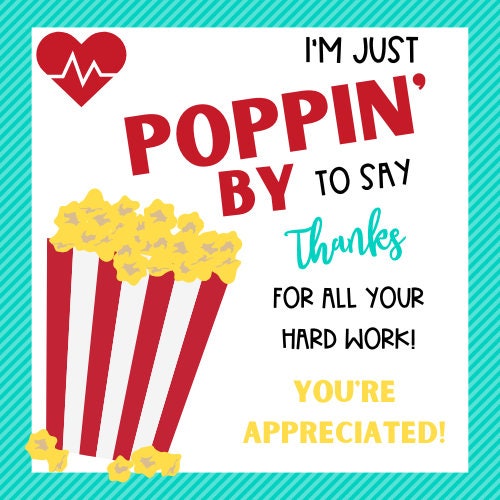 I'm Just Poppin' by to Say Thanks for All Your Hard Work. You're ...