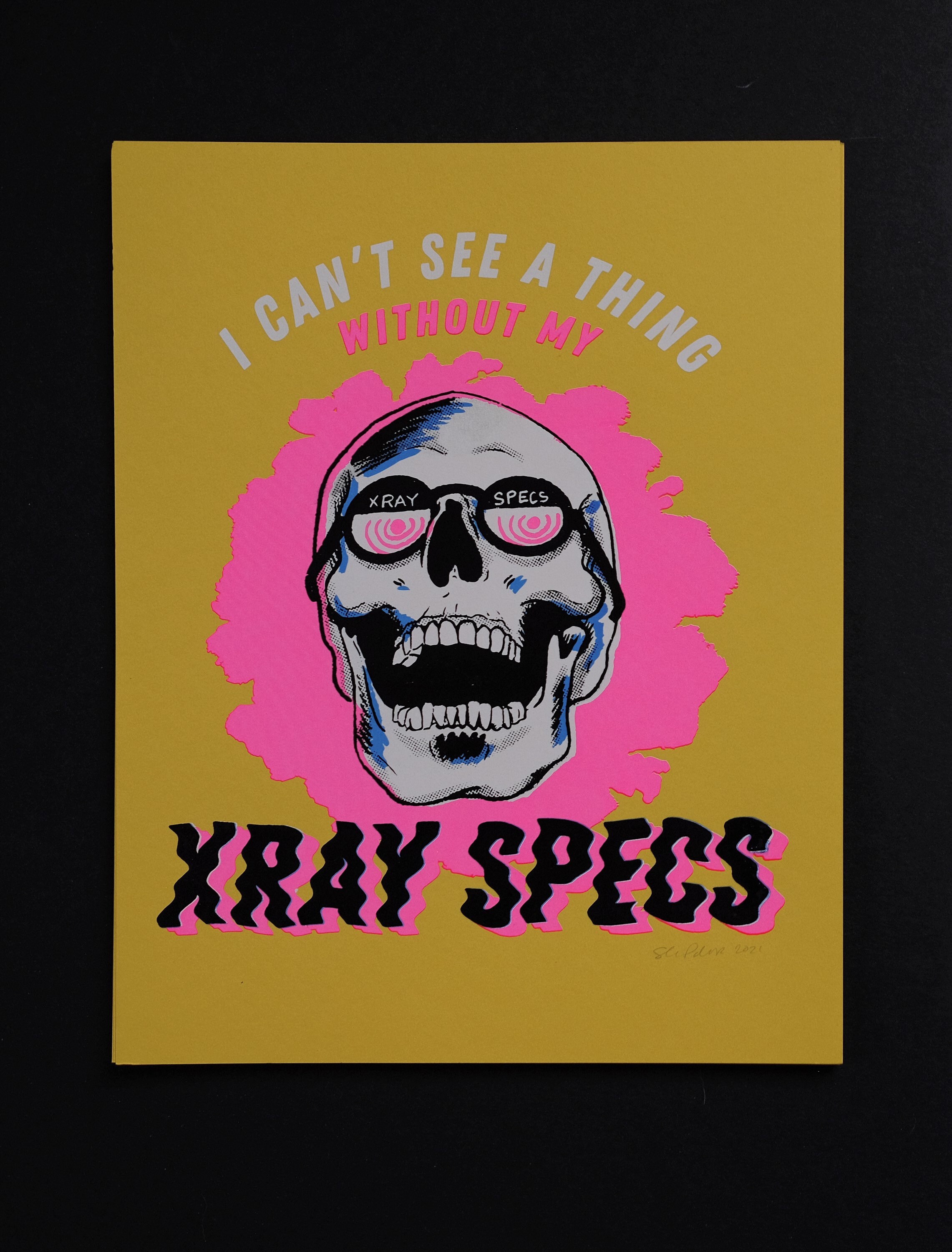 Mr. X-Ray Specs Silkscreened Poster | Etsy