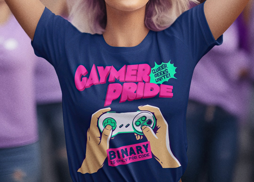 Gay Gamer Pride, LBTBQ Gamer, Tshirt for Queer Geek, Gift for Gay Gamer ...