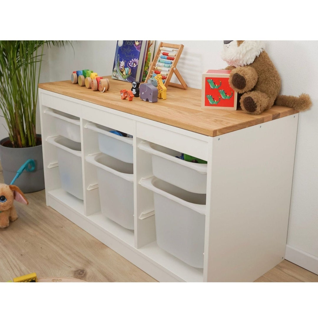 Ikea Trofast Oak Wood Panel - Solid Wood Top Panel for Trofast Shelf 99 ...