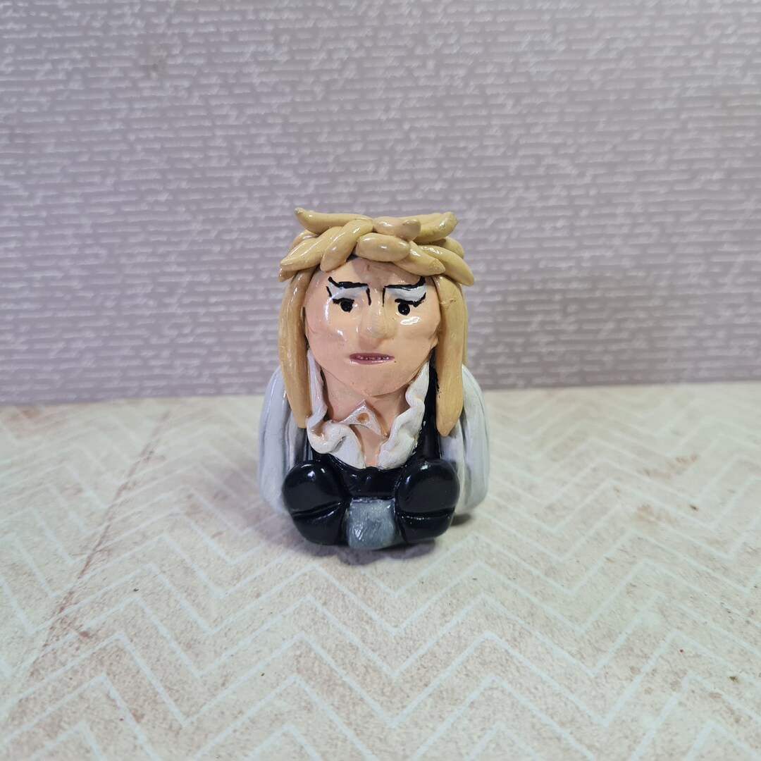 Labyrinth, Jareth, Bowie, Handmade, Cute Polymer Clay Sculpture, Small ...
