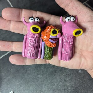 The Muppets Desk Buddies Clay Figures Mah Na 3 Pack Handmade Polymer ...