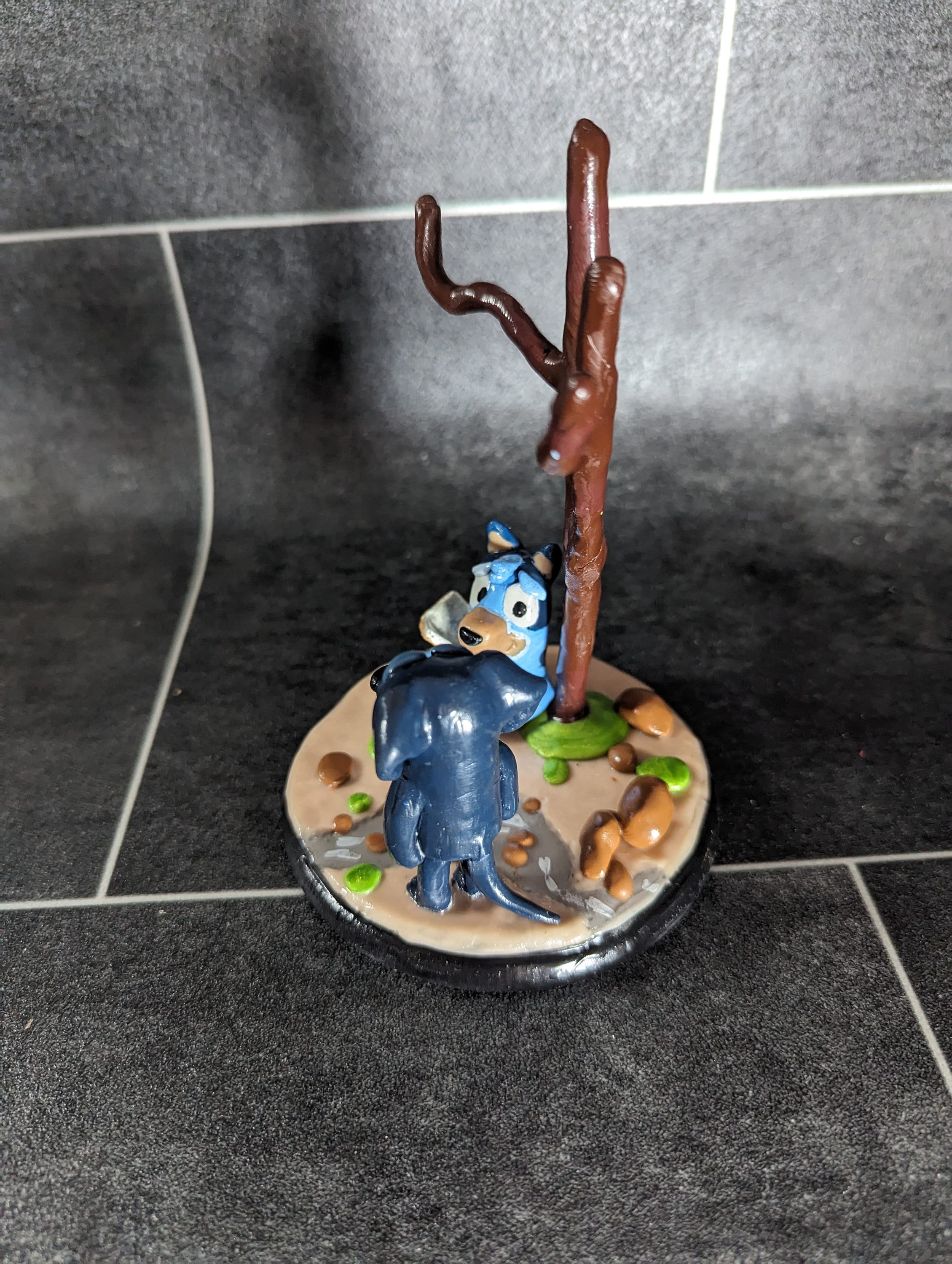 Bluey Camping Episode Scene Polymer Clay Jewelry Holder - Etsy