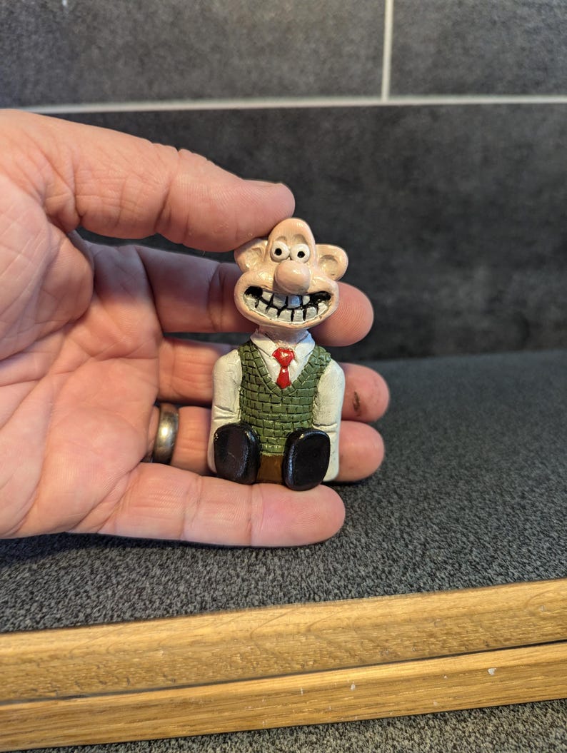 Wallace and Gromit Desk Buddy TV Show Nostalgia Clay Model Figure - Etsy