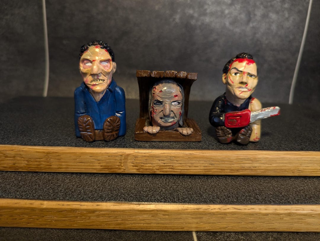 Evil Dead Desk Buddy 3 Pack Clay Models Figures Horror Desk Decor Shelf ...