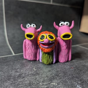 The Muppets Desk Buddies Clay Figures Mah Na 3 Pack Handmade Polymer ...