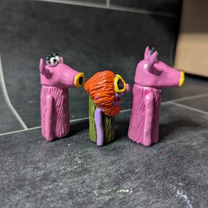The Muppets Desk Buddies Clay Figures Mah Na 3 Pack Handmade Polymer ...