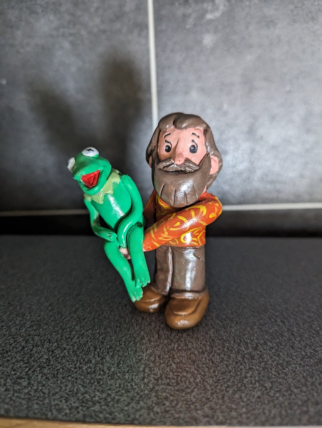 Jim Henson Kermit Muppets Model Clay Figurine Labyrinth Nostalgia ...