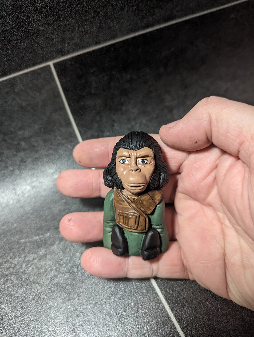 Planet of the Apes Dr Zira Polymer Clay Sculpture Small Figurine Desk ...