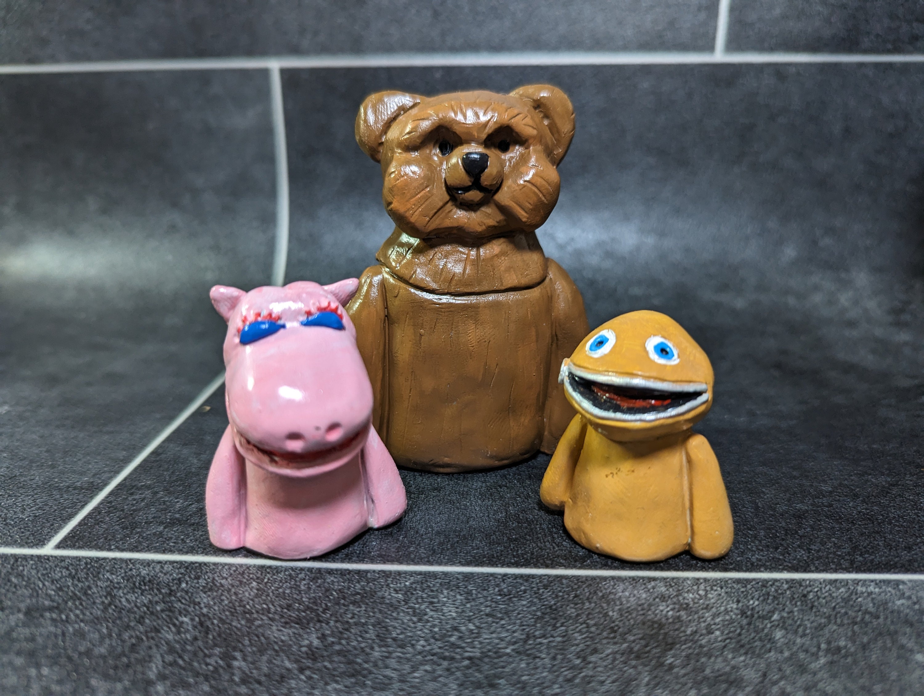 Rainbow Zippy Bungle George Desk Decor Polymer Clay - Etsy