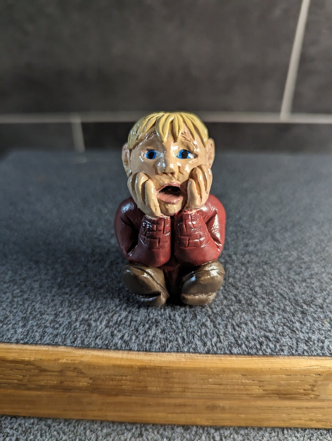 Handmade Kevin 'home Alone' Polymer Clay Desk Buddy - Etsy
