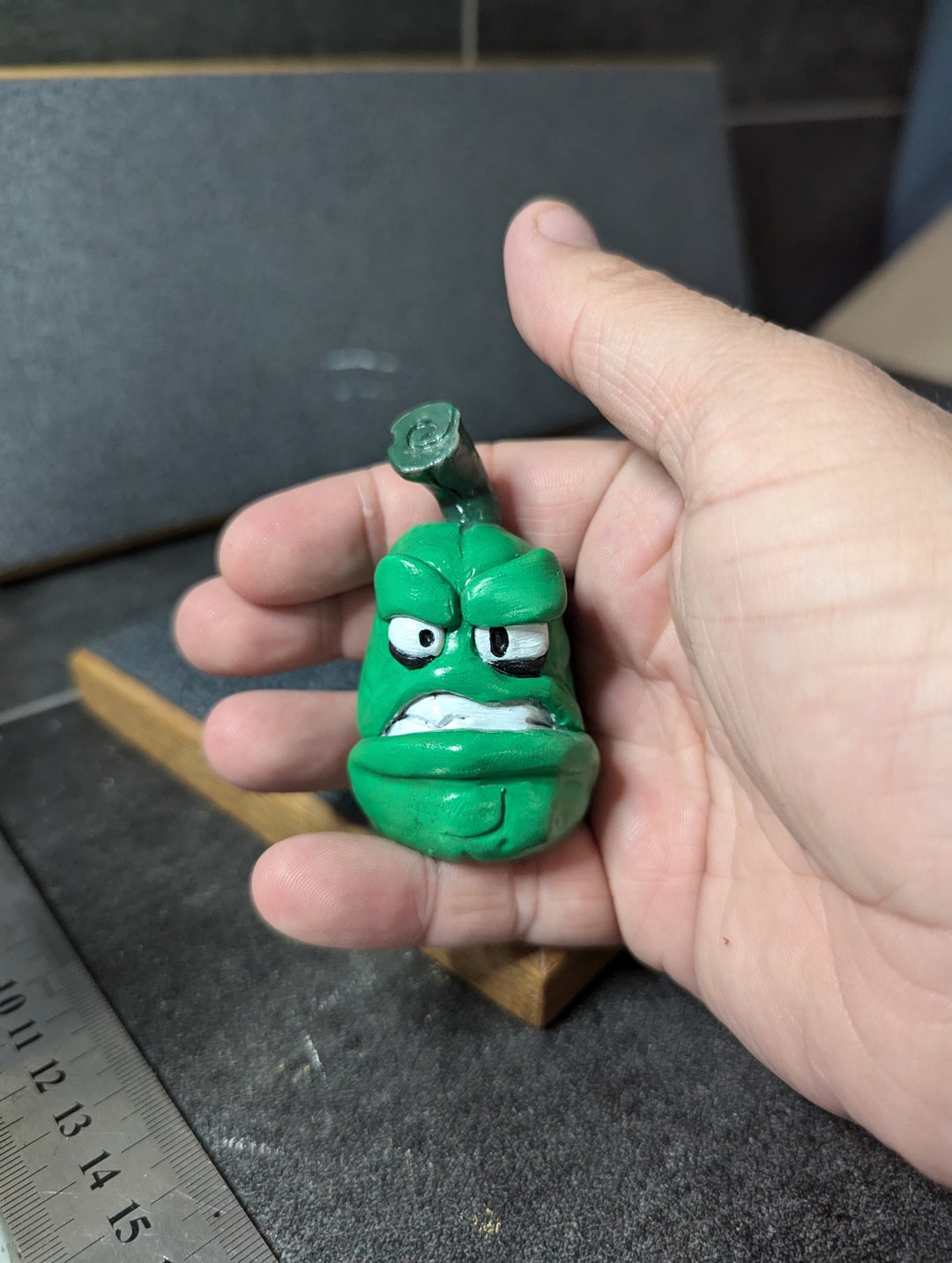 Plants Vs Zombies Squash Desk Buddy Handmade Polymer Clay Sculpture ...