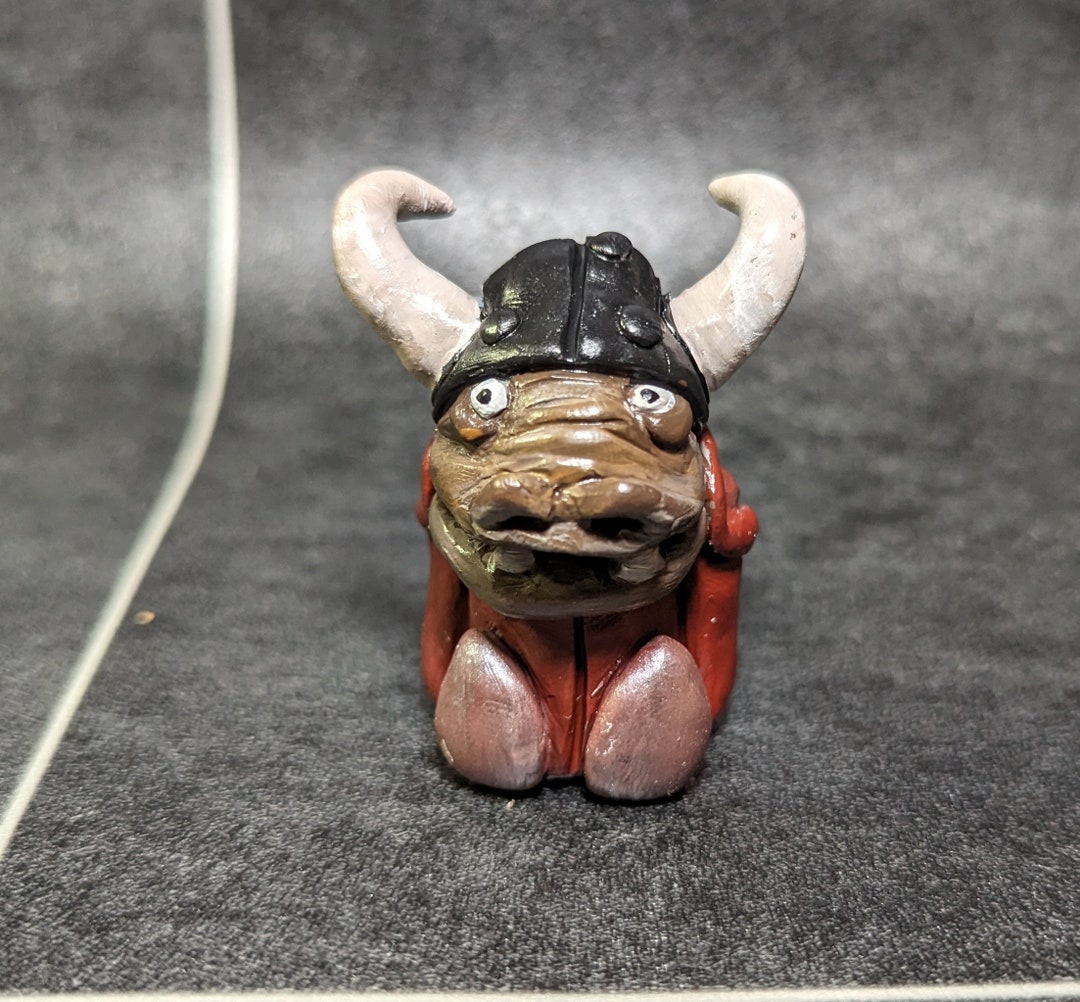 Labyrinth Goblin Sculpture: Handmade Polymer Clay Desk Pet - Etsy