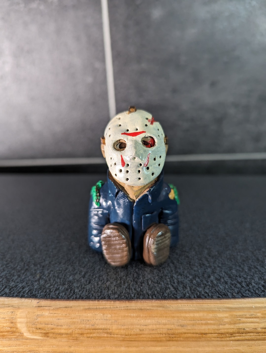 Handmade Friday the 13th Jason Desk Buddy, Polymer Clay Figurine - Etsy