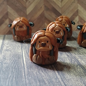 Labyrinth 3 Pack Ludo Hoggle Sir Didymus, Polymer Clay Sculpture, Small ...