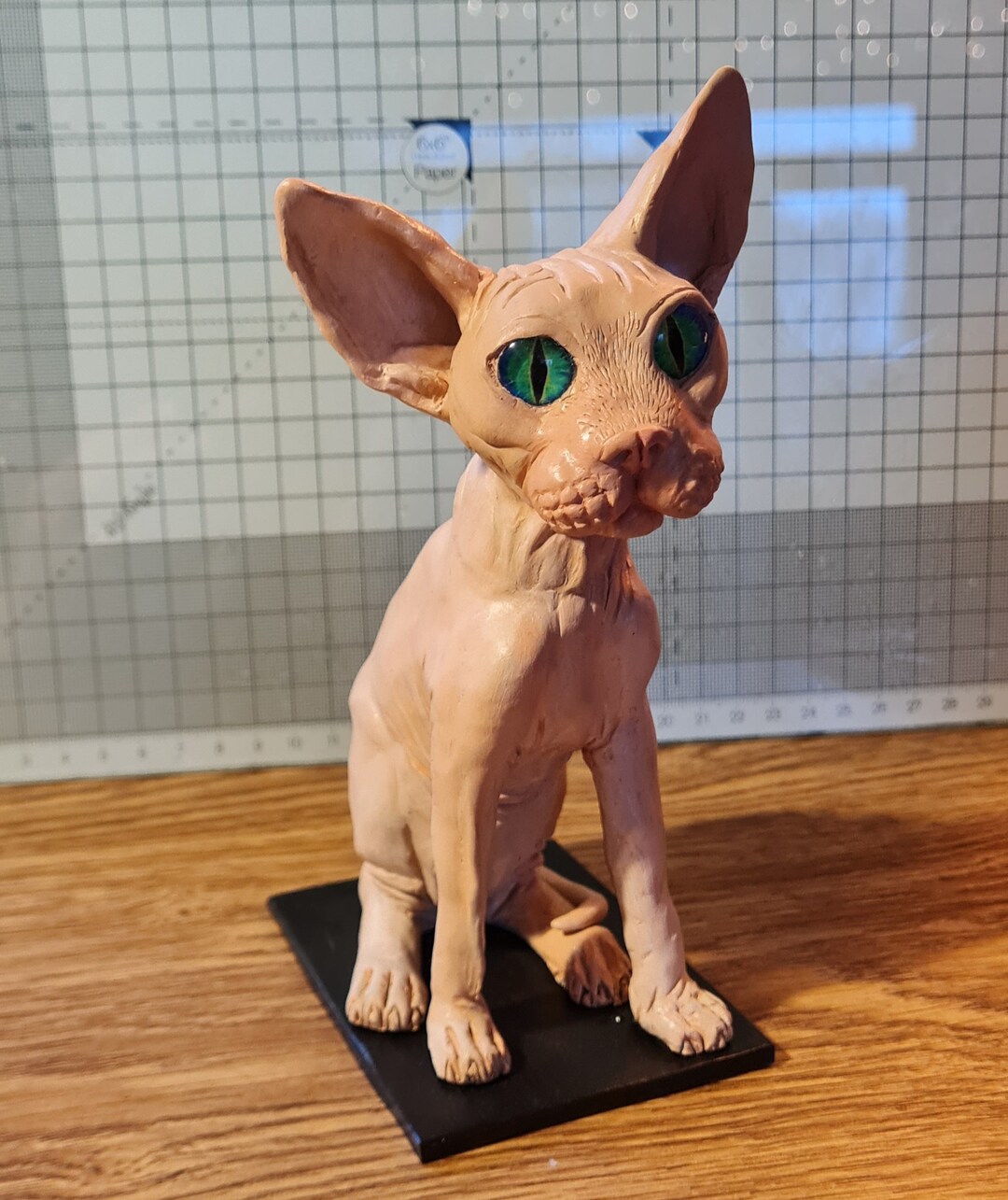 Sphynx Cat Sculpture Sphinx Cat Clay Art Shelf Decor Polymer - Etsy