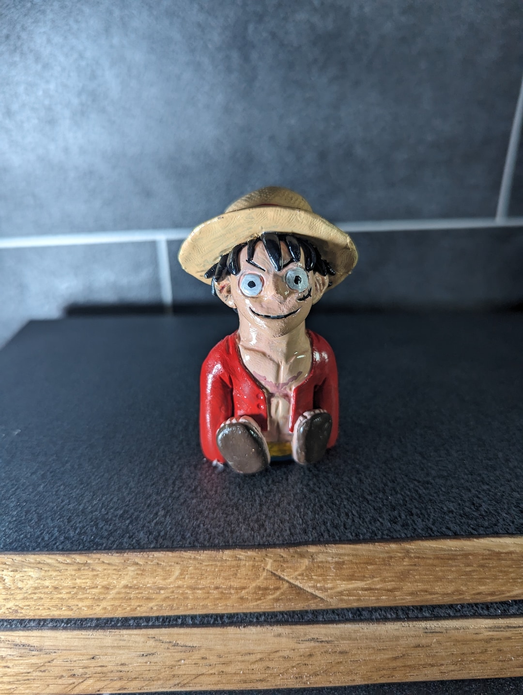 Luffy One Piece Handmade Cute Model, Small Figurine, Clay Sculpture ...