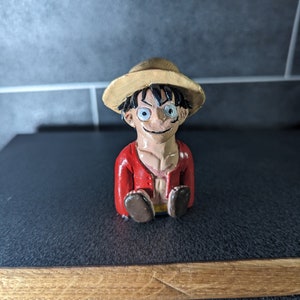 Luffy One Piece Handmade Cute Model, Small Figurine, Clay Sculpture ...