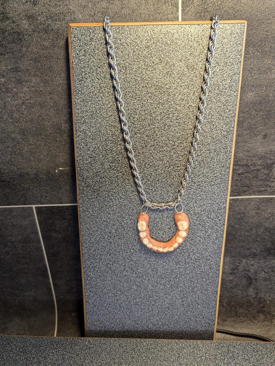 Goth Teeth Necklace Creepy Halloween Macabre Jewellery Clay Resin - Etsy