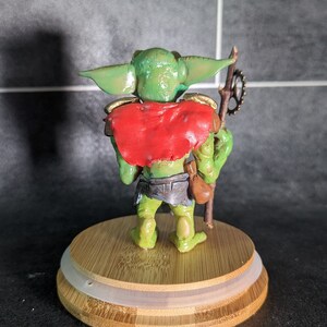 Polymer Clay Goblin Sculpture in Glass Case: Fantasy Cottagecore Decor ...