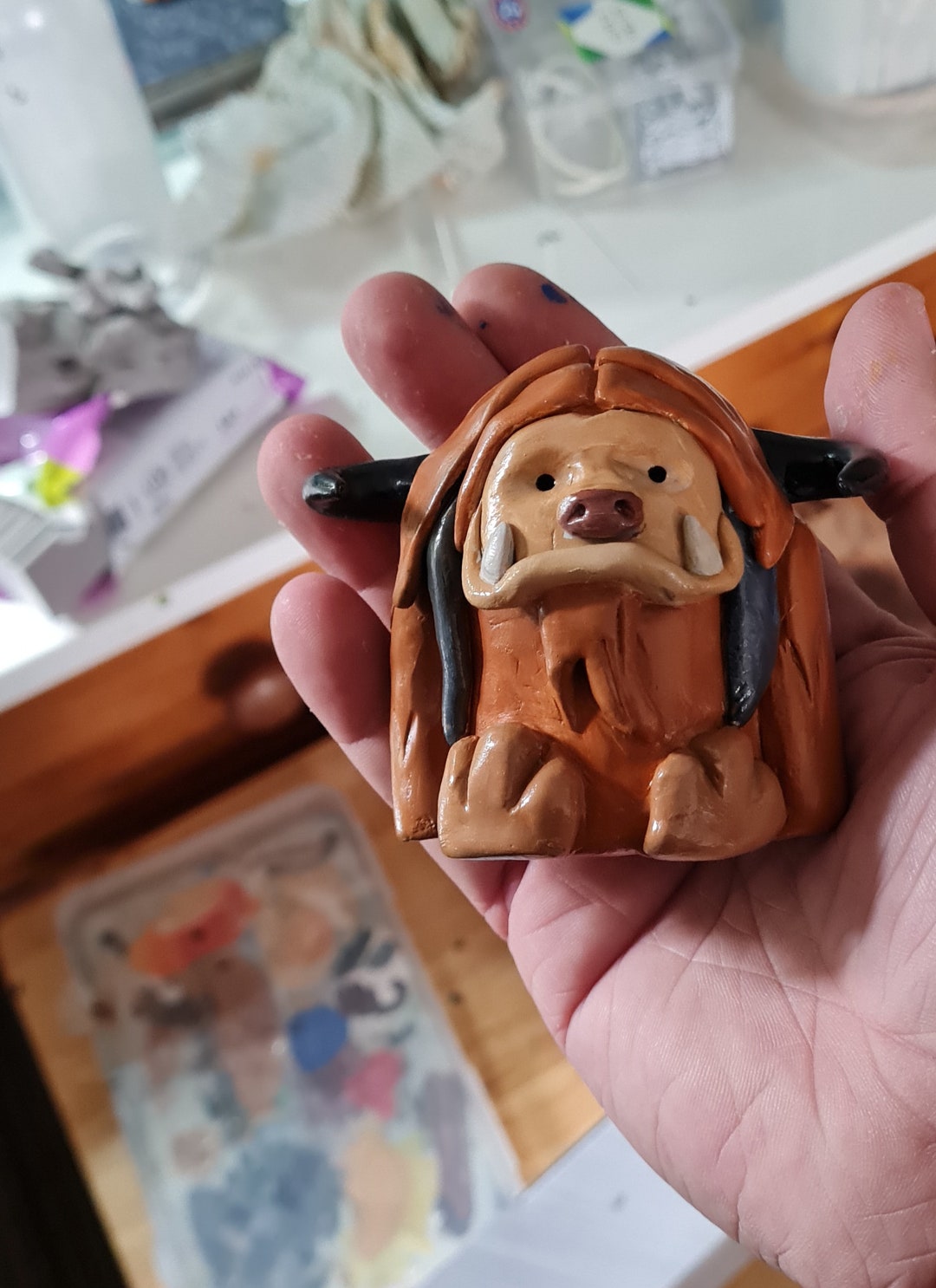 Handmade Ludo Desk Pet: Polymer Clay Labyrinth Movie Figurine - Etsy