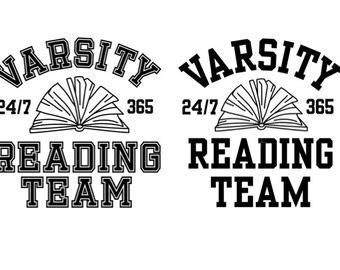 Varsity Reading Team Svg - Etsy